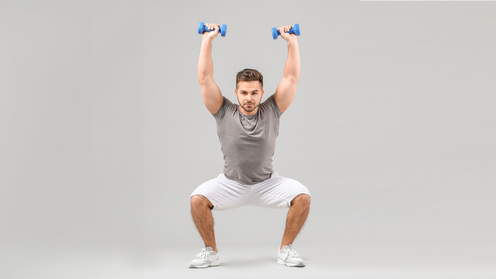Dumbbell Squat Press for Sculpted Quads and Shoulders – Merlin Health